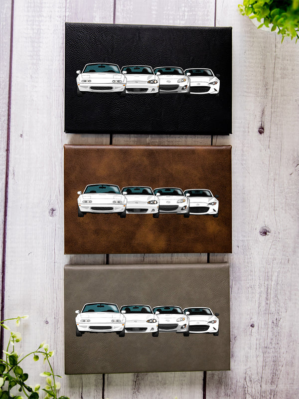 Miata Evolution Art A5 Leather Journal - TrendySweety