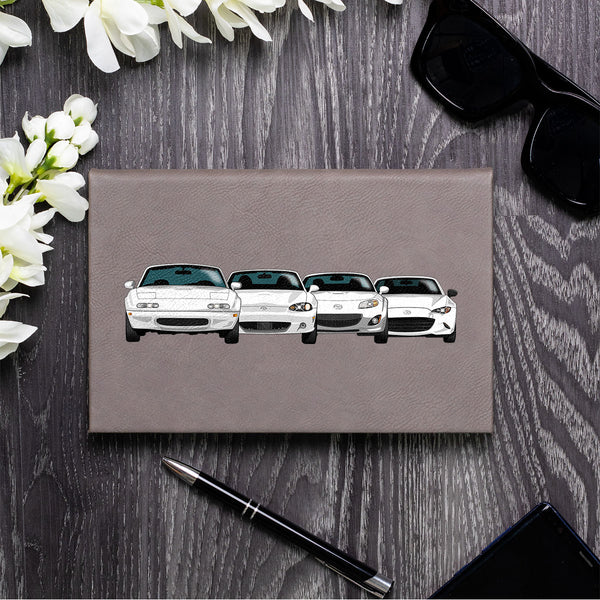 Miata Evolution Art A5 Leather Journal - TrendySweety