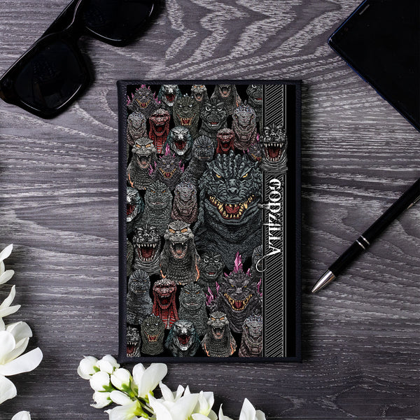 Godzilla Front Portrait Collection Art A5 Leather Journal - TrendySweety