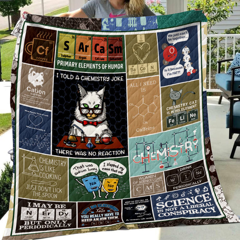 Chemistry Art Quilt - TrendySweety