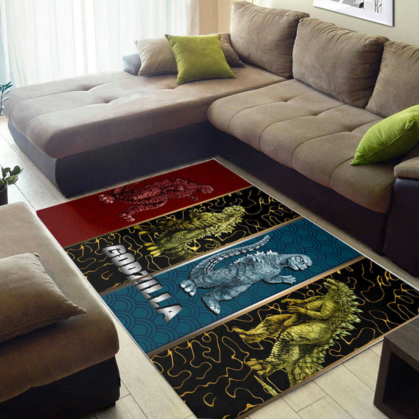 Godzilla Floor Art Rug - Premium Godzilla Colection Floor Carpet ...