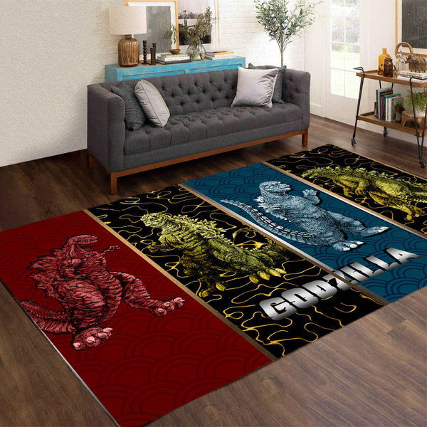 Godzilla Floor Art Rug - Premium Godzilla Colection Floor Carpet ...