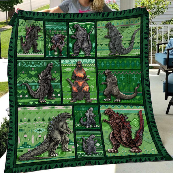 Godzilla Collection Art Quilt - TrendySweety