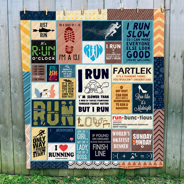Running Art Quilt - TrendySweety